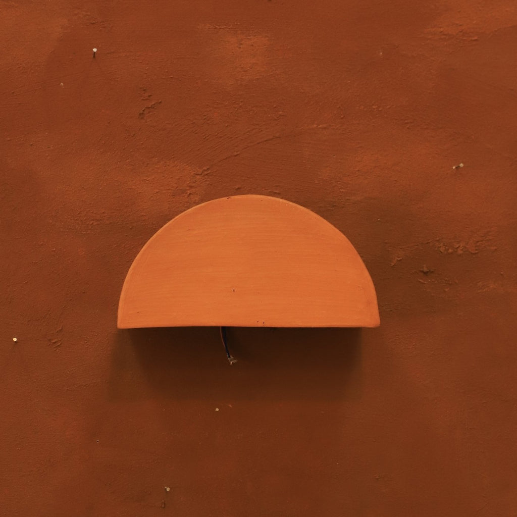 Arandela de Cerâmica Baiana Meia-Lua – Retrobel