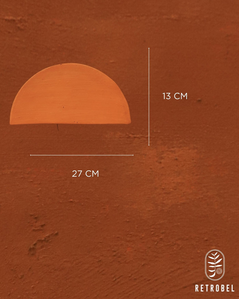 Arandela de Cerâmica Baiana Meia-Lua – Retrobel